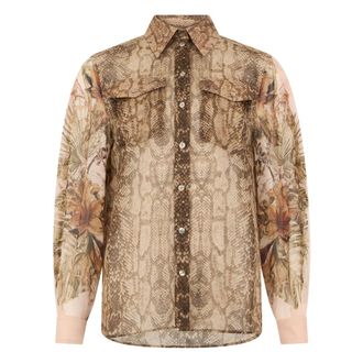 Alberta Ferretti Langarmshirt - - Blouses & Shirts - Damen - Mehrfarbig - S