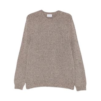 Scaglione Rundhals-Pullover - - Knitwear - Herren - Beige - M
