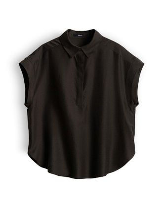 someday Satinbluse Zamin aus Satin mit Crash-Optik