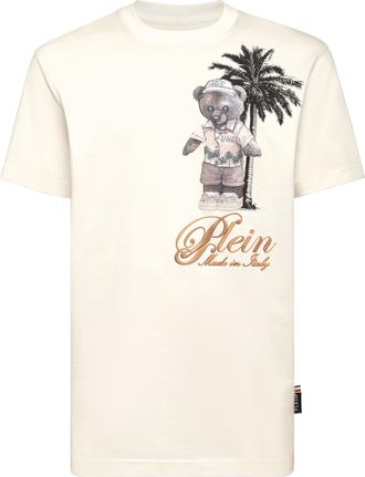 Philipp Plein Round Neck T-Shirt Teddy Beach