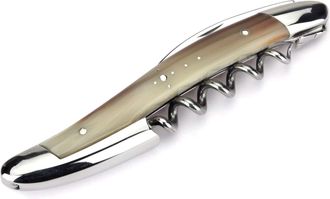 Forge de Laguiole Forge de Laguiole Kellnermesser Sommelierbesteck - Griff Hornspitze - Edelstahl glänzend