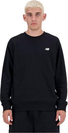 New Balance Sport Essentials French Terry Crew Pull-Over, Black, L Homme
