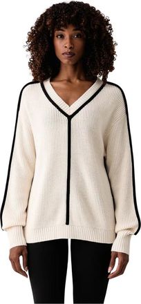 Patrizia Pepe Pull fluide en m&eacute;lange de laine - Femme - Pulls - Beige - Taille: 42 FR