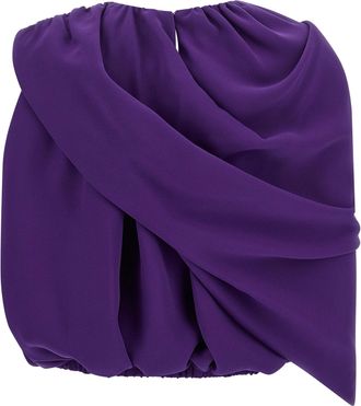 Balenciaga Cape Blouse - Purple