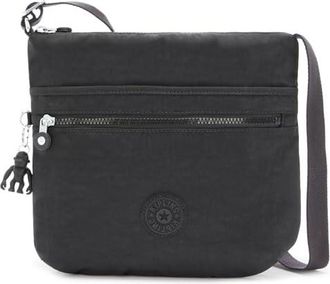 Kipling ARTO Sac à bandoulière de taille moyenne, Black Noir (Noir)