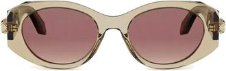 Bulgari Femme, Accessoires, Brun, Taille: 52 MM Serpenti Forever Oval Lunettes de soleil