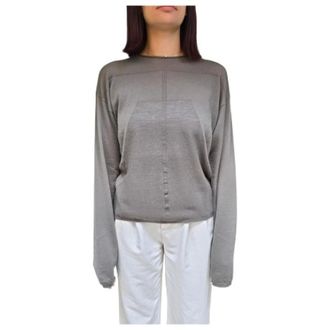 Rick Owens Femme, Pulls, Gris, Taille: 36 FR Pull ras du cou
