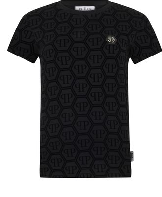 Philipp Plein Sexy Pure Fit T-Shirt Jacquard Monogram Monogram