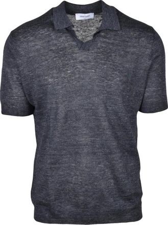 Gran Sasso Homme, Tops, Gris, Taille: 4XL Polo en maille