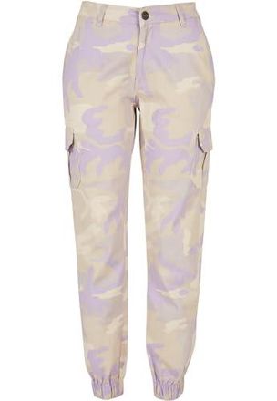 Urban Classics Ladies High Waist Camo Cargo Pants Pantalon Femme, Purple Camo, 29