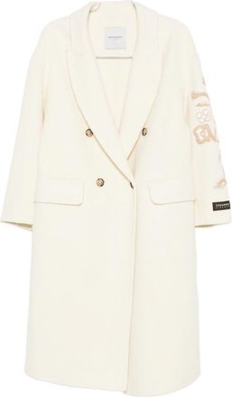 Ermanno Scervino Knielanger Mantel - Wei&szlig;