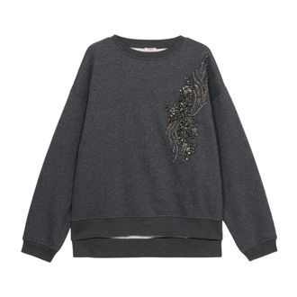 Oltre Damen, Sweatshirts & Hoodies, Grau, L/XLGr&ouml;&szlig;e