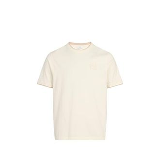 Maison Kitsun&eacute; T-shirt droit Ringer &agrave; logo brod&eacute; en coton