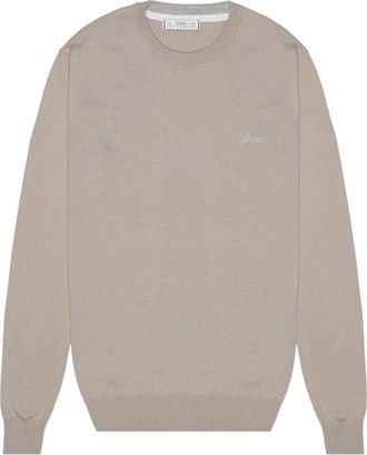 Guess Homme, Pulls, Beige, Taille: M Daniel CN LS Basic Sweater