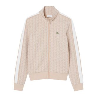 Lacoste Paris Jacquard Rei&szlig;verschlussjacke - - Sweatshirts & Hoodies - Herren - Beige - S