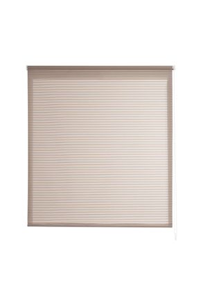 Estoralis | Robert | Modernes Design-Rollo | Lichtdurchl&auml;ssig Stoff | Taupe | 130 x 195 cm. (Breite/H&ouml;he) Stoffgr&ouml;&szlig;e 127 x 190 cm. | Rollos f&uuml;r Fenster und T&uuml;re