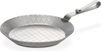 GSW 859004 Gastro Traditionell Eisenpfanne geschmiedet, Servierpfanne mit gebogenem Griff, 20 cm