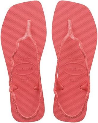 Havaianas Soleil, Sandales Élégantes, Durables et Confortables, Avec Forme en T, Fermeture Arrière, Lanières Ondulées et Semelle avec Bords Carrés, Femme