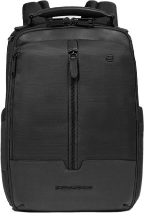 Piquadro Homme, Sacs, Noir, Taille: ONE Size Sac &agrave; dos de voyage pour ordinateur portable 14 en tissu