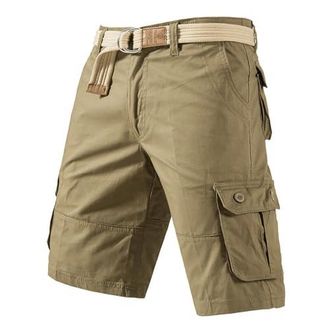 Generic JJDFW Short cargo pour homme Bermuda d&eacute;contract&eacute; en coton Grande taille Short de golf Course &agrave; pied Gym Shorts Pantalon, 01 Army Yellow, 7XL
