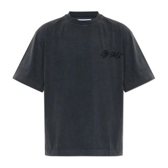 Off-white Logo T-Shirt - - Tops - Herren - Schwarzk - S