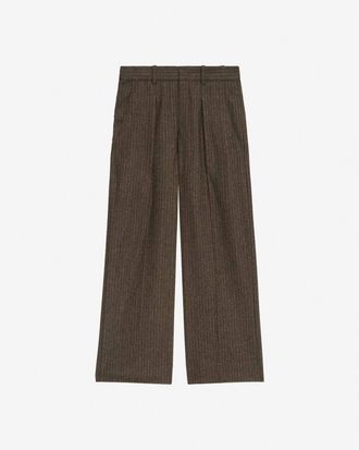 Isabel Marant Pantalon Lisetta - Femme - Fonc&eacute; Bronze - Taille40 - Isabel Marant