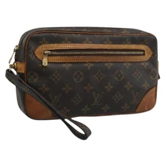 Louis Vuitton Pre-owned Monogram Clutch Bag - - Pre-owned - Damen - Braun - ONE SIZE
