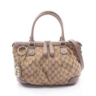 Gucci Sac bandouli&egrave;re vintage Pre-owned - Femme - Pre-owned - Beige - Taille: ONE Size