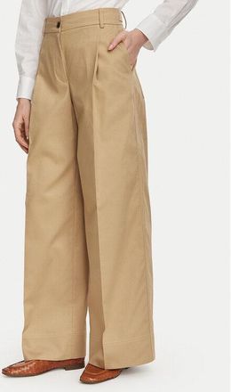 Tommy Hilfiger Stoffhose Dressing WW0WW50135 Beige Wide Leg