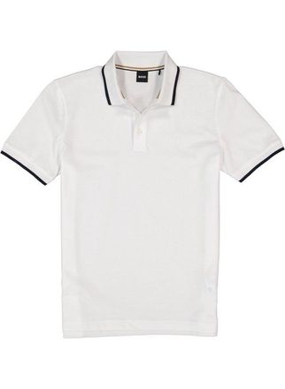 HUGO BOSS Herren Polo-Shirts wei&szlig;