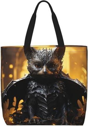 Generic Chauves-Souris DHalloween Sac Fourre Tout L&eacute;ger Sacs De Courses Grand Sac Courses Pour Gym Quotidienne Plage