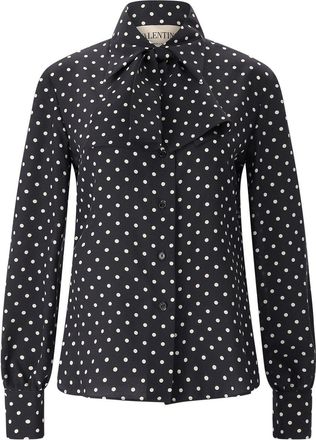 Valentino Seidenbluse mit Punkten