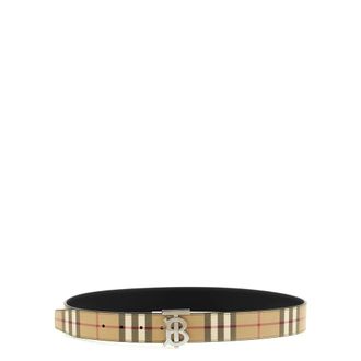 Burberry Homme, Accessoires, Beige, Taille: 90 CM Ceinture TB &agrave; carreaux r&eacute;versible