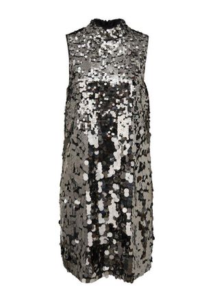 s.Oliver Minikleid Kleid Mesh-Kleid mit Pailletten-Besatz
