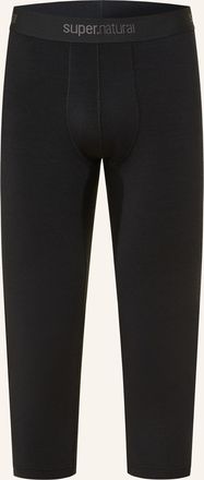 super.natural Funktionsw&auml;sche-Hose arctic230 Mit Verk&uuml;rzter Beinl&auml;nge Und Merinowolle schwarz