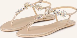Rene Caovilla Rene Caovilla Zehentrenner Diana Mit Schmucksteinen beige