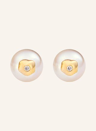 ariane ernst Ariane Ernst Ohrstecker The Spiegelei Studs M Aus 18 Karat Gold Mit Diamanten gold
