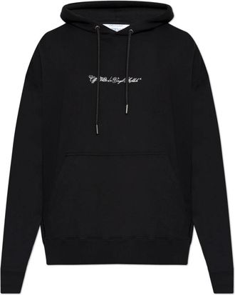 Off-white Homme, Sweatshirts et sweats &agrave; capuche, Noir, Taille: XL Sweat &agrave; Capuche Logo Brod&eacute;