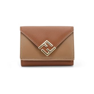 Fendi FF Diamonds Micro Trifold - - Accessories - Damen - Braun - ONE SIZE