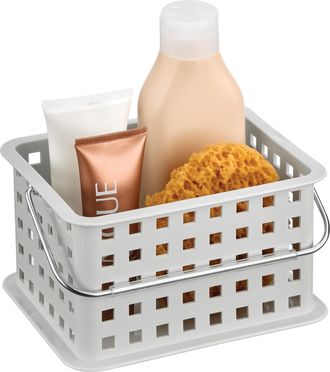 InterDesign iDesign 61226EU Kunststoff-Ablagekorb f&uuml;r K&uuml;che, Bad, B&uuml;ro, Schrank, hellgrau