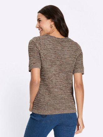 Witt Strickpullover Baumwoll-Pullover Kurzarm Grobstrick