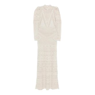 Isabel Marant Dione Lang&auml;rmliges Strickkleid - - Dresses - Damen - Beige - S