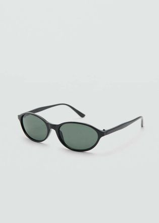 Mango Lunettes de soleil monture rectangulaire noir - Femme - Taille unique - MANGO