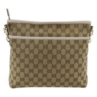 Gucci Sac bandouli&egrave;re en cuir Pre-owned - Femme - Pre-owned - Brun - Taille: ONE Size
