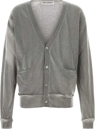 Our Legacy cardigan à boutonnière - Gris
