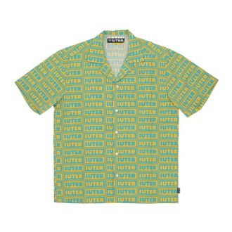 Iuter Kurzarm-Panelhemd in Kanarienvogel - - Shirts - Herren - Mehrfarbig - S