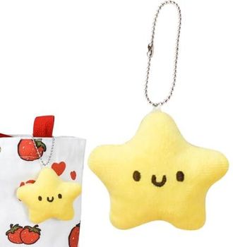 Generico Sac &agrave; dos en forme d&eacute;toile | Charro Pendentif de poup&eacute;es cl&eacute;s en &eacute;toile de luxe, accessoires de dossier d&eacute;finis par le sac &agrave; dos, douce avec irriateur