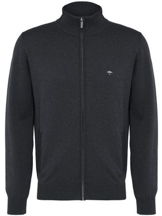 Fynch-Hatton Strickjacke bequeme Passform, mit Stehkragen, mit Eingrifftaschen