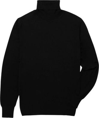 Brooks Brothers Homme, Pulls, Noir, Taille: M Merino Wool Turtle Neck
