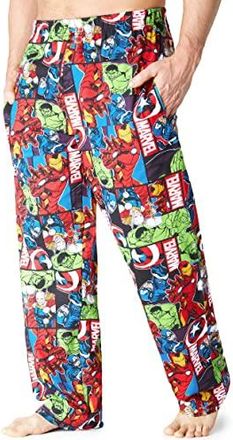 MARVEL Avengers Bas de Pyjama Homme, Pantalon Pyjama Confortable et Stylé - Cadeau Homme et Ado (2XL, Multi Avengers)